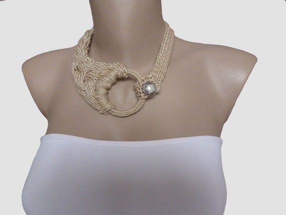 Collar de crochet paso a paso - Imagui