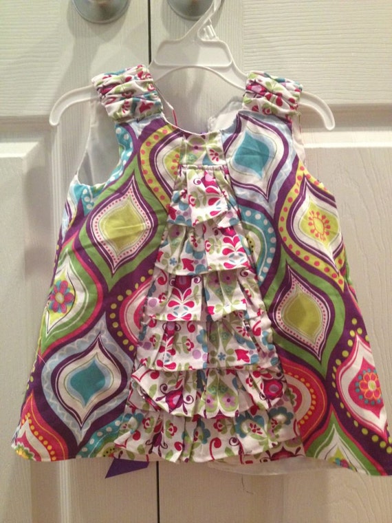 Items similar to Ruffled A-line Dress on Etsy