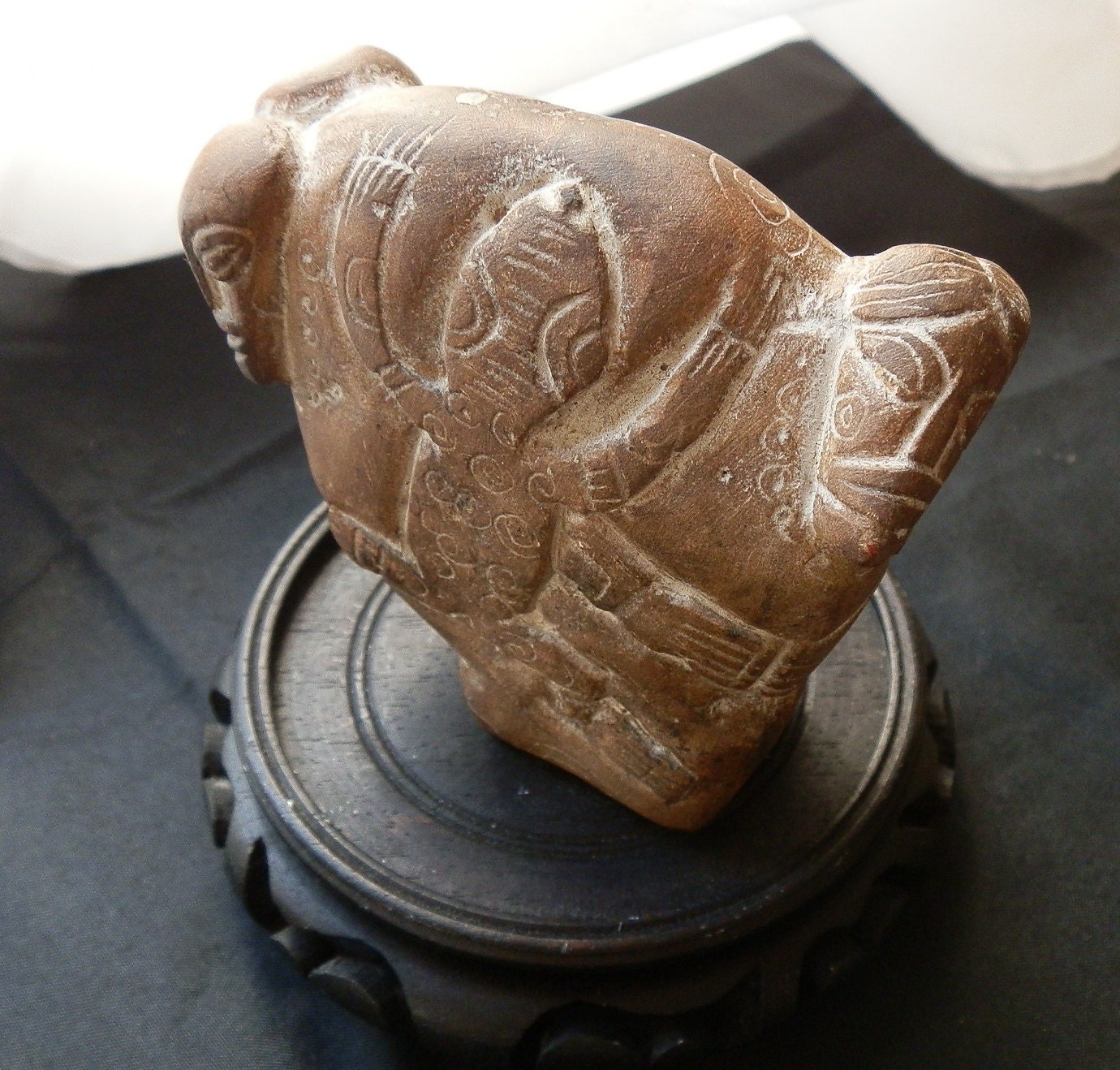 Maori Tribe Carved Stone Artifact. 1800s. Polynesian.