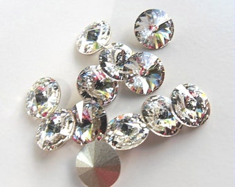 12 Crystal Color 39ss Swarovski Rivoli Rhinestones.-bulk rhinestones ...