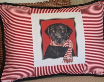 Black lab pillow | Etsy