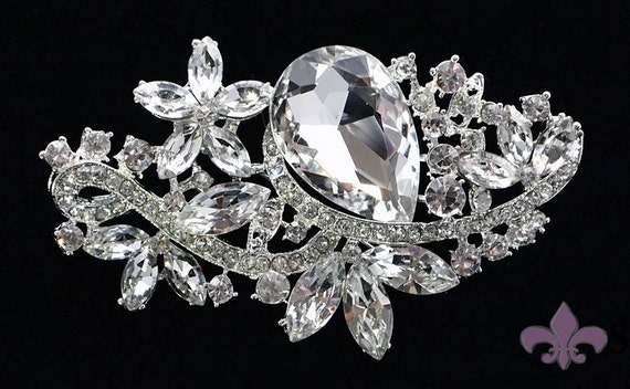 Rhinestone Brooch Pin - Rhinestone Crystal Brooch - Rhinestone Brooch ...