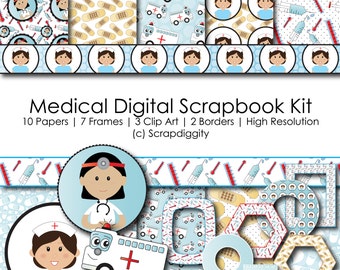 Popular items for nurse scrapbook on Etsy