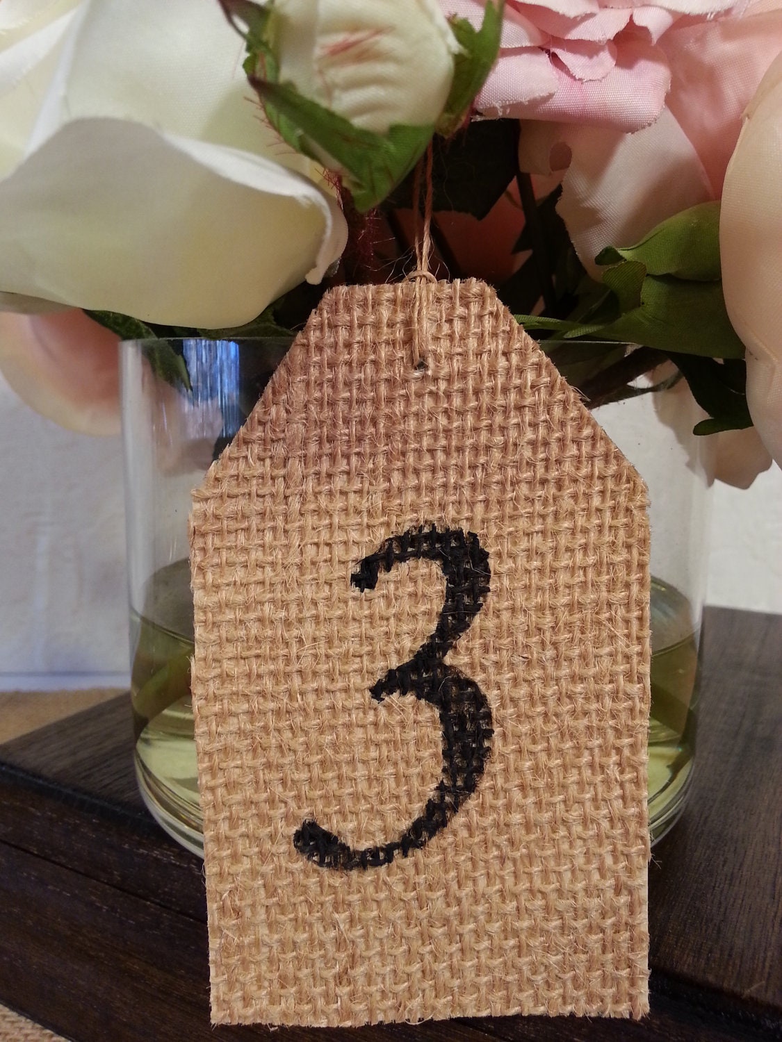 country wedding table numbers vintage wedding by RedHeartCreations