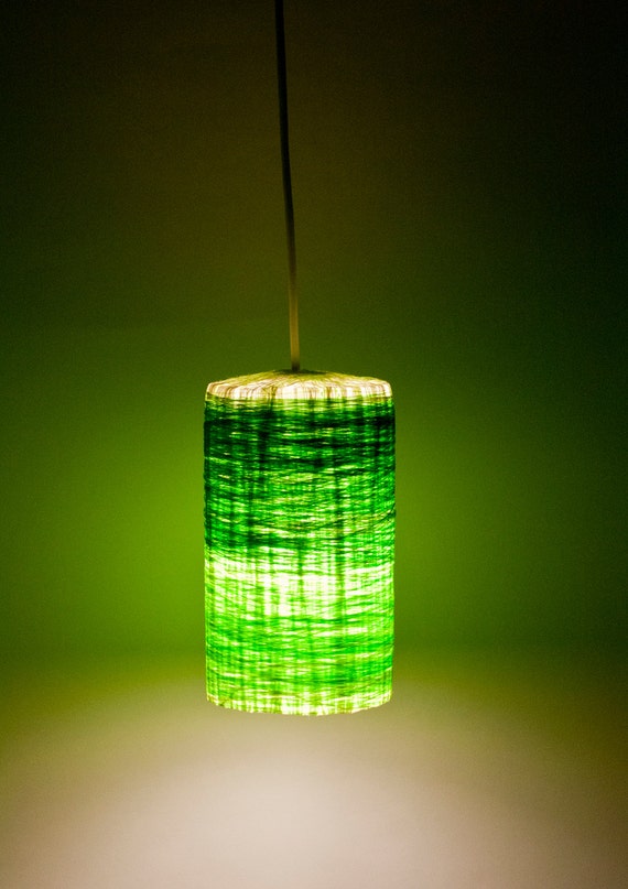 Items Similar To Lime Green Pendant Lamp Handmade Lampshade Hanging Lamp Pendant Light