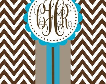 Monogrammed binder | Etsy