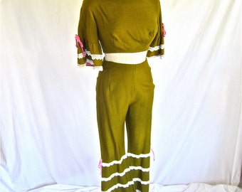 Sz. XS-S 60's Colorblock Wiggle Dress Dark & by RetroVinspiration