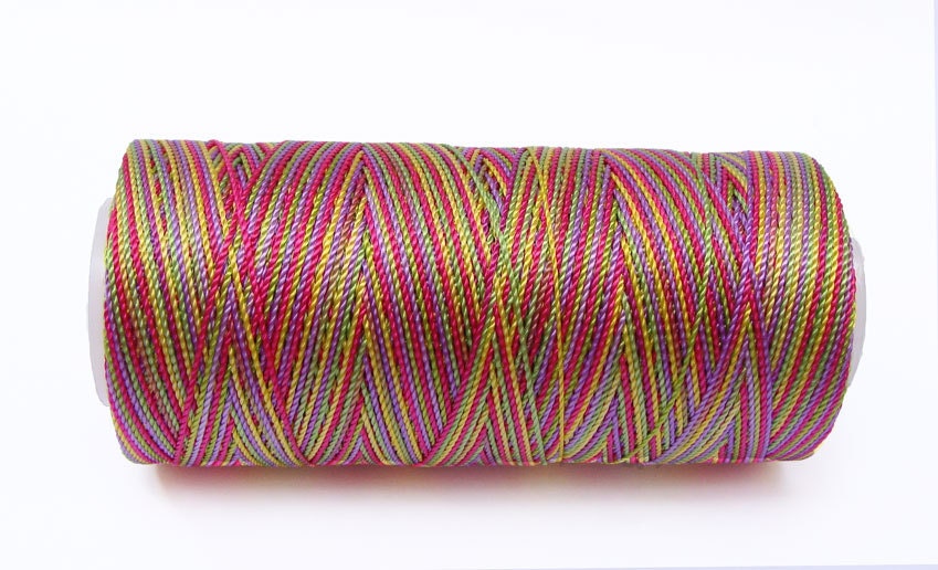 RAINBOW Nylon Cord Macrame Cord Not Waxed Beading Thread