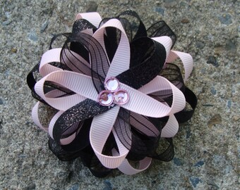 Halloween Hair Bow Loopy Flower Hair Bow