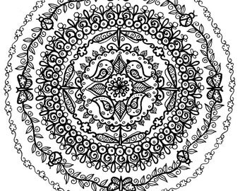 Angel Download instant coloring page to print by ChubbyMermaid