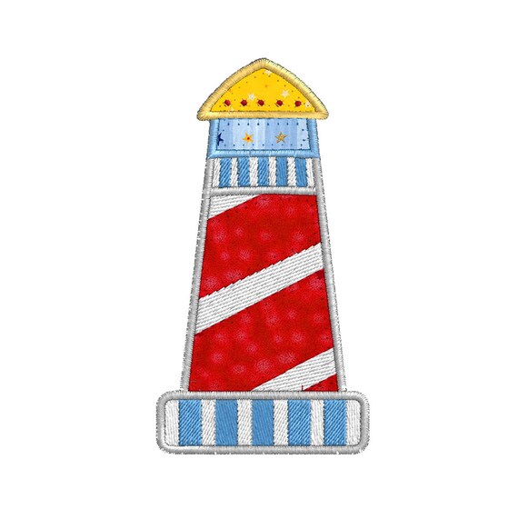 Boat Lighthouse APPLIQUE Machine Embroidery Designs