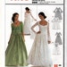 Burda 8198 Misses' Wedding Evening Dress or Renaissance