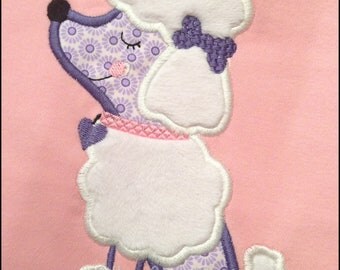 Poodle embroidery | Etsy