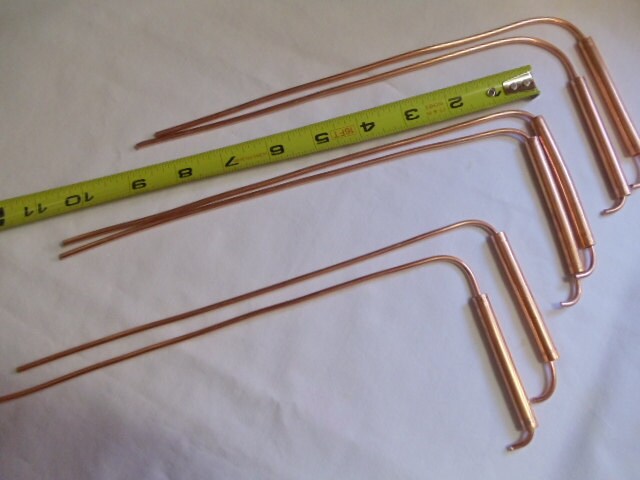 10 Copper Dowsing Rods