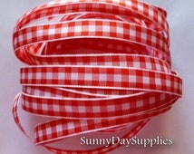 Unique gingham ribbon related items | Etsy