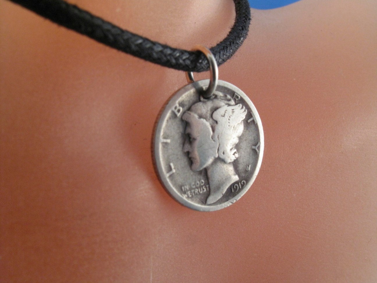 usa MERCURY DIME COIN necklace jewelry liberty head silver.