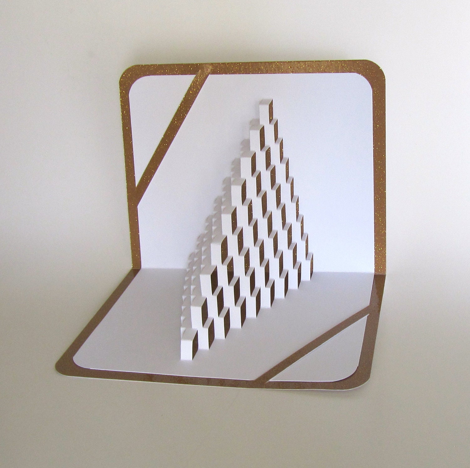 3D Pop Up STAIRS 2 LOVE Home Decor Origamic by BoldFolds on Etsy