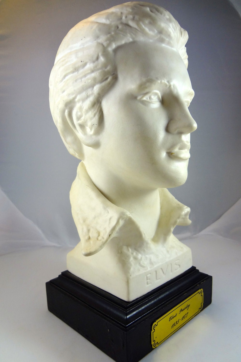 Vintage ELVIS PRESLEY Head Bust Statue Figurine Goebel 1977