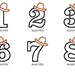 Cowboy Hat Applique Birthday Numbers by RivermillEmbroidery