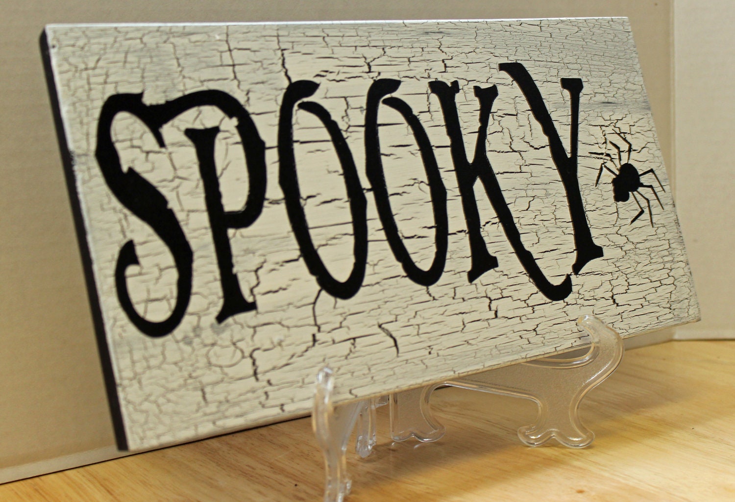 Spooky Halloween Sign by SignHaven on Etsy