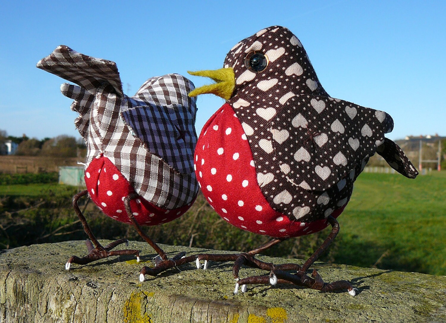 Robin sewing pattern PDF soft sculpture by RebeccaKristyDesigns