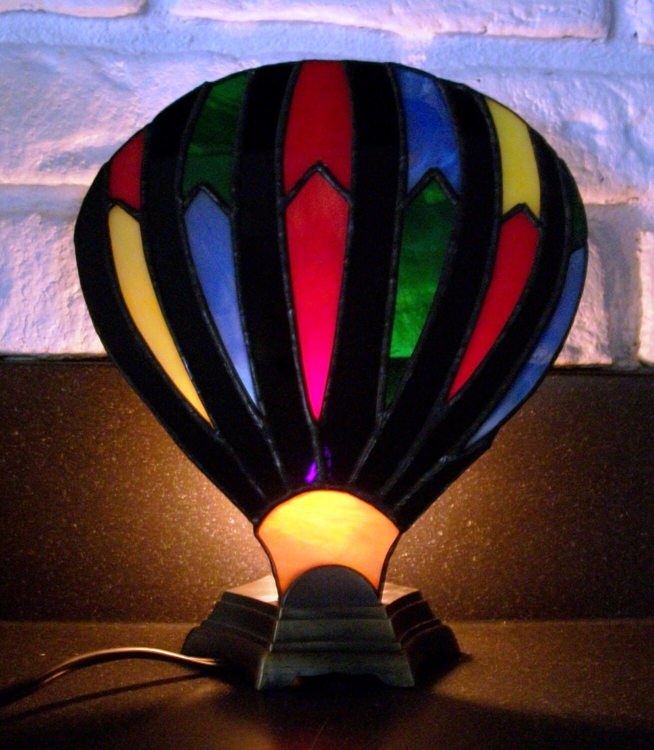 Stained Glass Hot Air Balloon Lamp