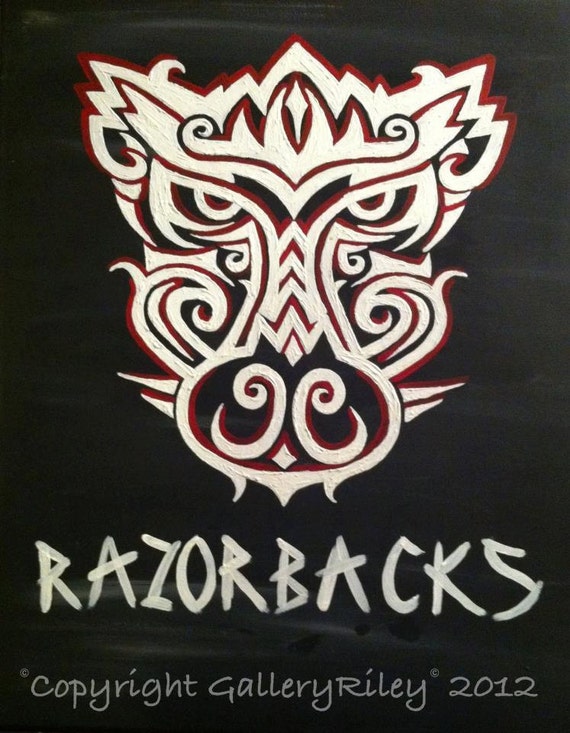 Items similar to Tribal Razorback on Etsy