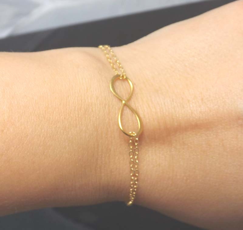 Gold Infinity bracelet gold bracelet infinity bracelet gold