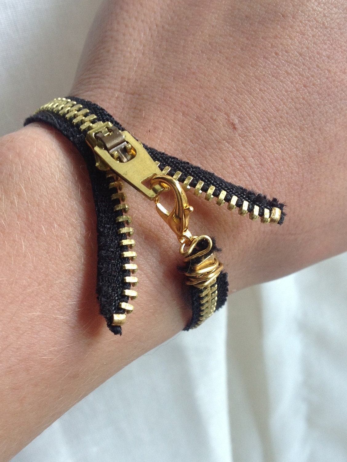 All Zipped Up Zipper Bracelet