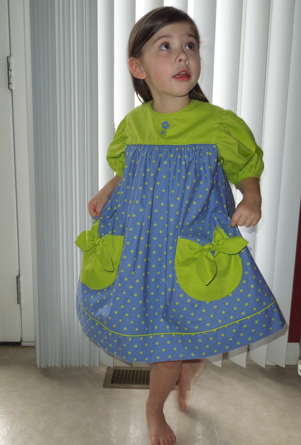 Girls dress Size 5 girls birthday or picture by Cloud9Angelwear