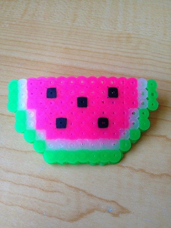 RESERVED for vane94g Watermelon Perler Bead by ElephantBean
