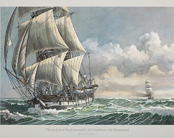 Sloop PROVIDENCE John Paul Jones pursued by HM frigate SOLEBY
