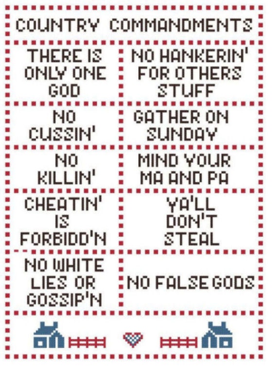 Items similar to Ten Commandments cross stitch pattern on Etsy