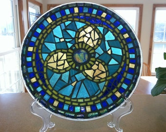 Round stained glass | Etsy