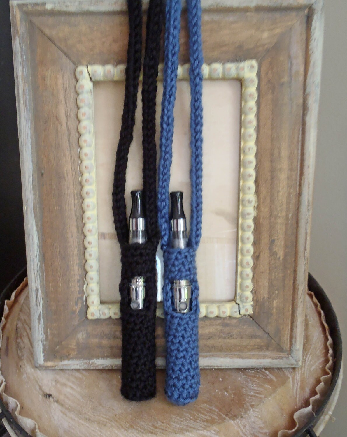 Crochet ego ecig electronic cigarette vaporizer holder