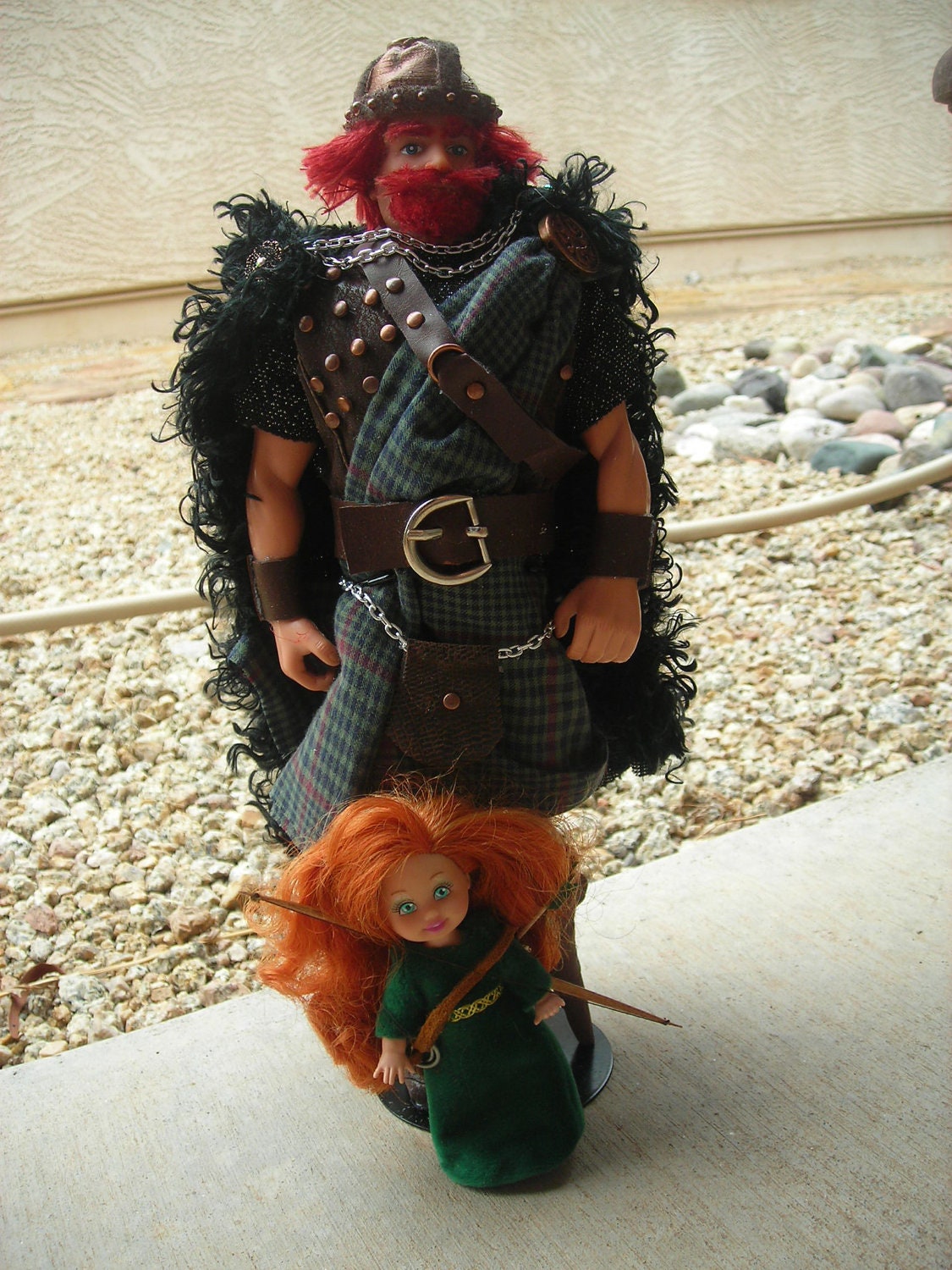 Merida and King Fergus dolls from BRAVE