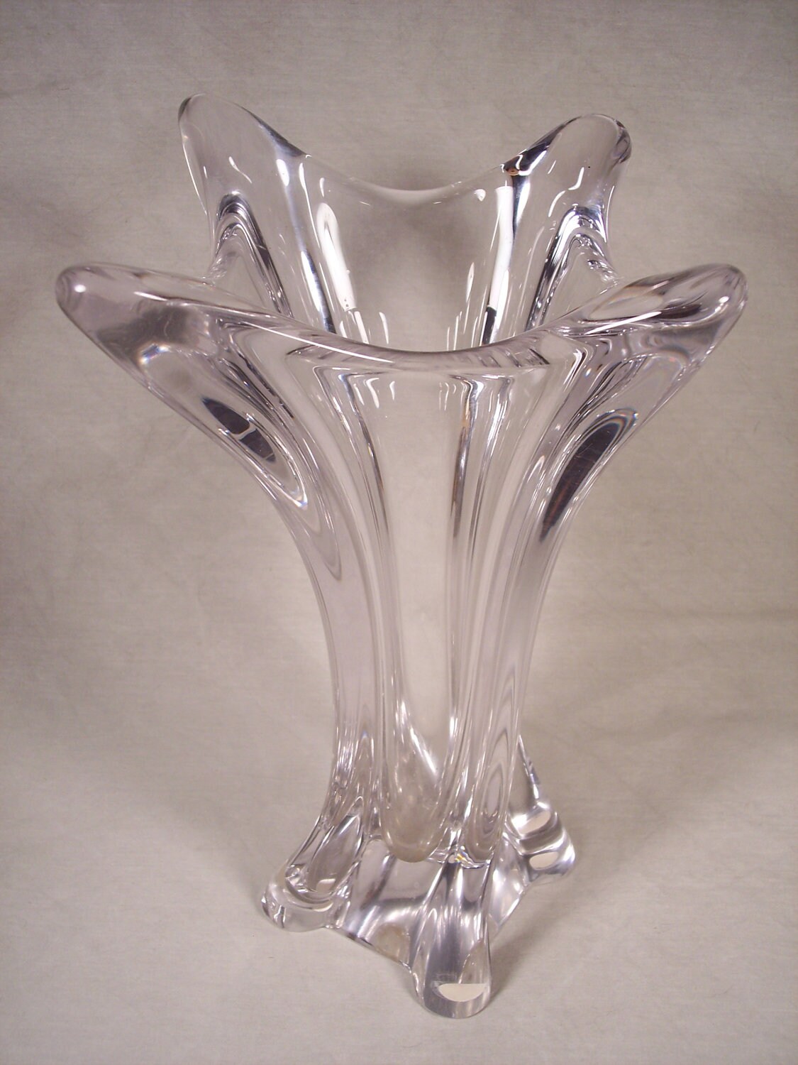 Large Mid Century Cofrac Art Verrier Art Glass Vase France