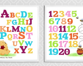 Owl Alphabet and Numbers Printable Nursery by MyGlamPrintables