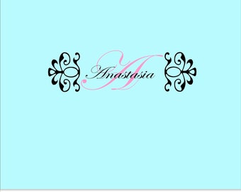 Girls monogram | Etsy