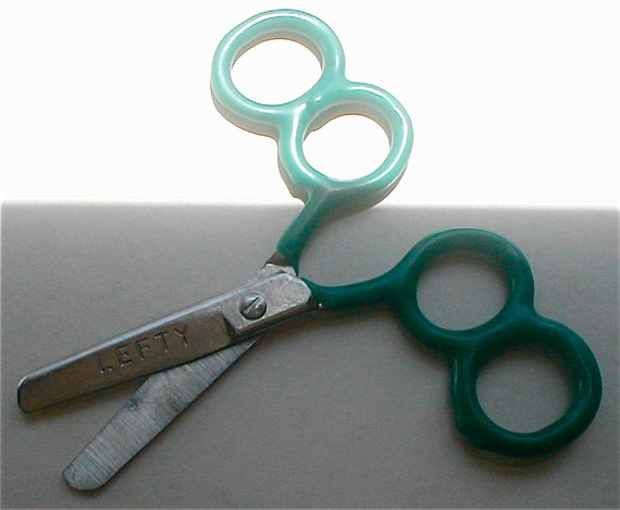 Items similar to LEFTY Childrens Training Scissors - Vintage 60s School ...