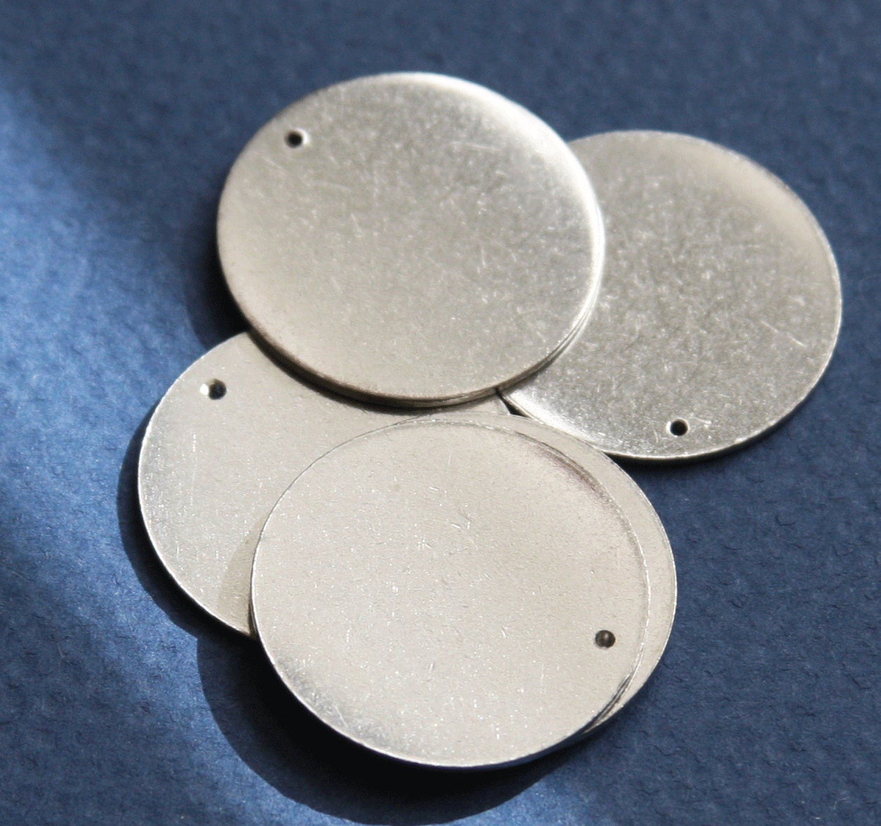 10 pcs of Stainless steel flat coin disc 25mm