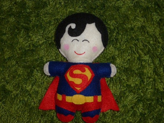 Items similar to Superman Inspired Softie - Action Hero Doll for Kids ...