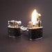LEATHER or Chrome Working Lighter Cufflinks