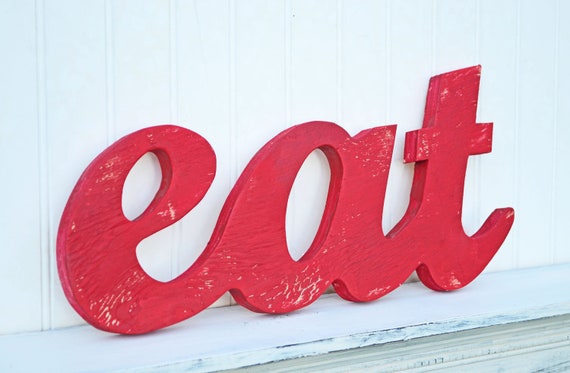 Red Eat Sign