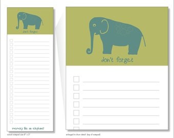 Elephant notepad | Etsy