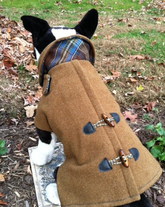 Small Dog Wool Army Blanket Pea Coat for dogs Dog Jacket Dog | Etsy