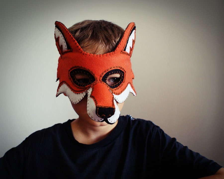 Fox Mask PDF Pattern by oxeyedaisey on Etsy