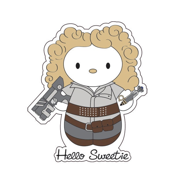 Individual Diecut Hello Sweetie Vinyl Sticker