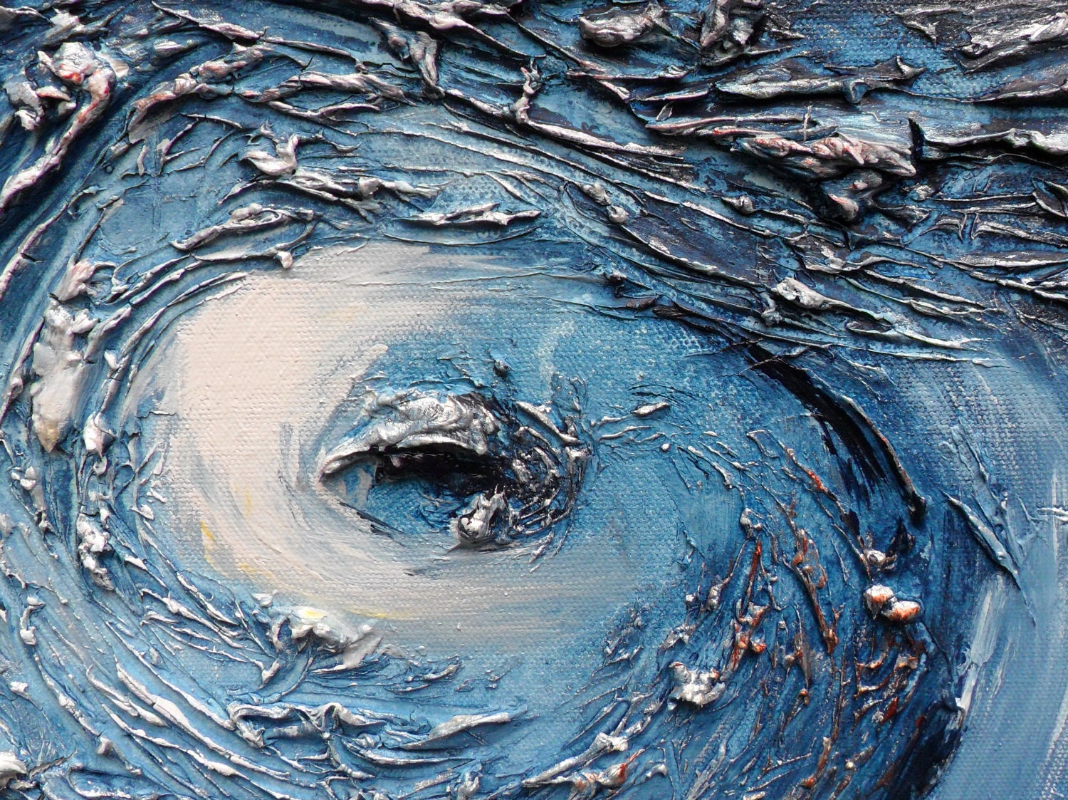 The Perfect Storm Abstract Modern Impasto Fine Art 3D