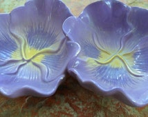 Popular items for pansy dish on Etsy